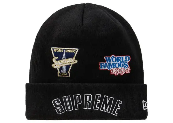 Supreme New Era Championship Beanie - Black