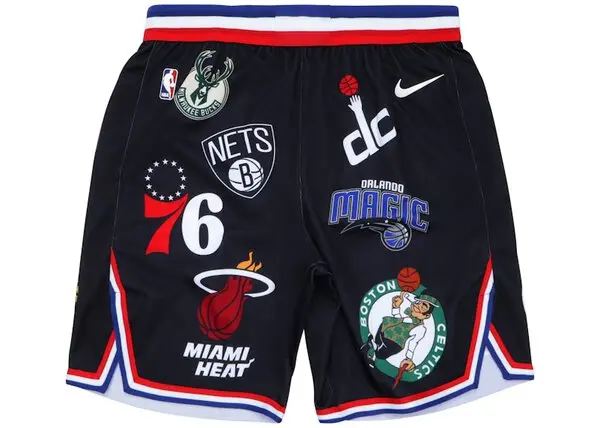Supreme Nike/nba Teams Authentic Short - Black