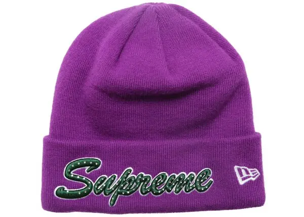 Supreme Script Beanie - Purple