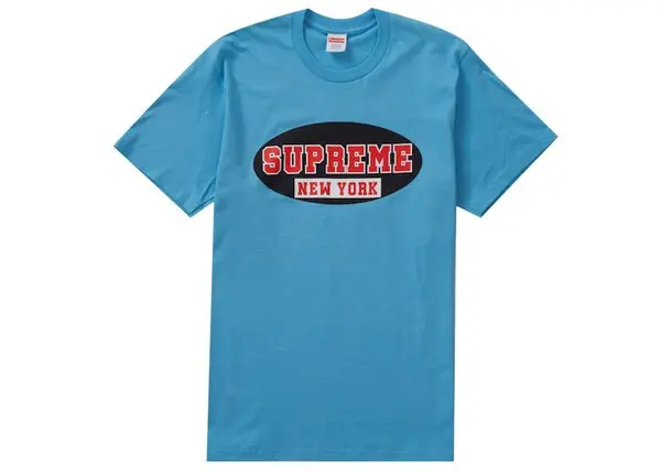 Supreme New York Tee Shirt - Bright Blue