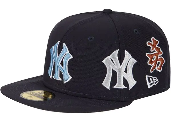 Supreme New York Yankees Fitted Hat - Navy Blue