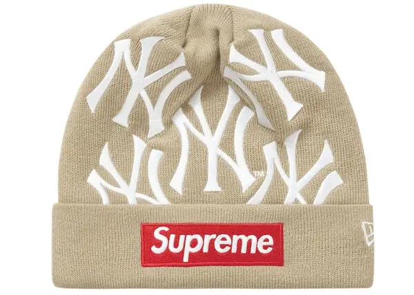 Supreme New York Yankees New Era Beanie - Tan