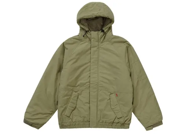 Supreme Needlepoint Hooded Jacket - Olive