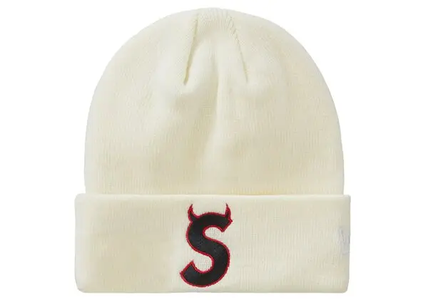 Supreme New Era S Logo Beanie - Natural