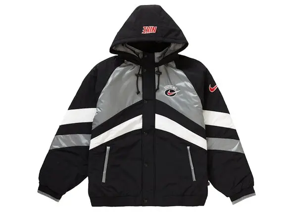 Supreme X Nike Hooded Sport Jacket - Silver