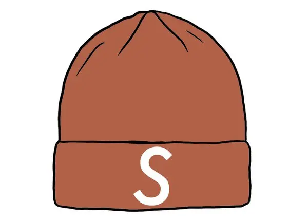 Supreme Swarovski S Logo Beanie - Brown