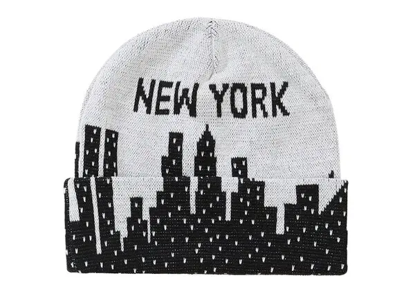 Supreme New York Beanie - White