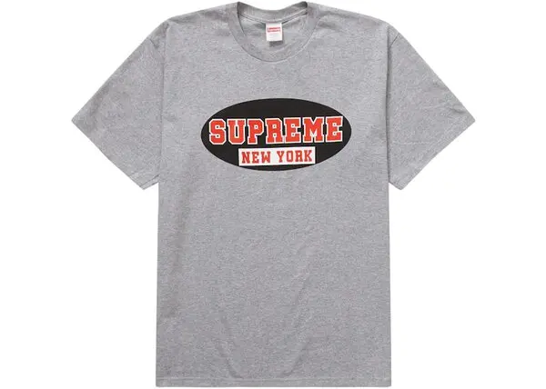 Supreme New York Tee Shirt - Heather Grey