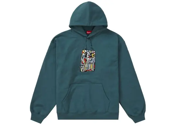 Supreme Neil Blender Mosaic Hooded Sweatshirt - Slate