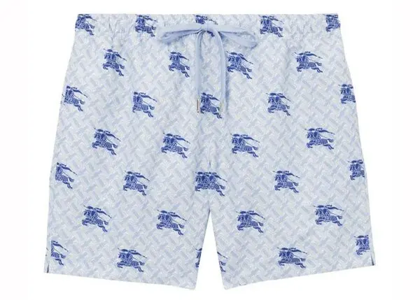 Burberry Ekd Tbmonogram Swim Shorts - Blue