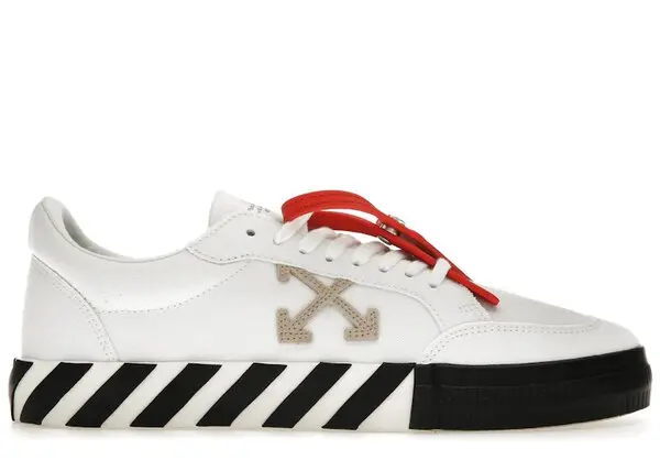 Off-White Off Vulc Low Top Sneakers - White/sand