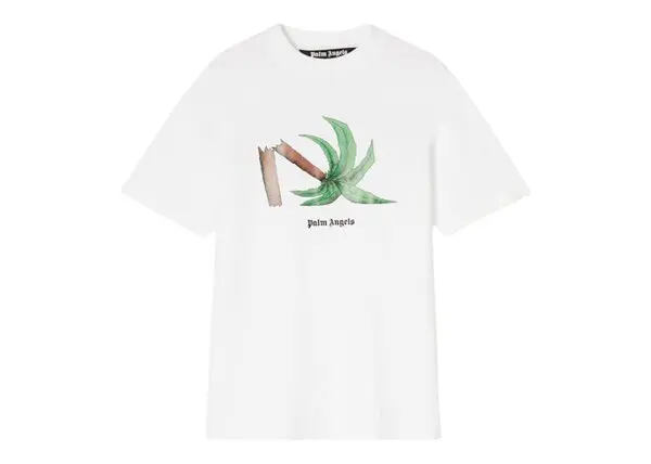 Palm Angels Broken Palm Classic T-shirt - White/green