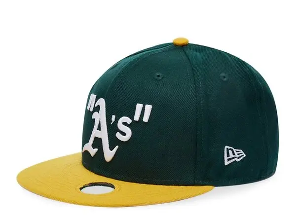 Off-White Off X Mlb Oakland Athletics Cap - Green/yellow/white