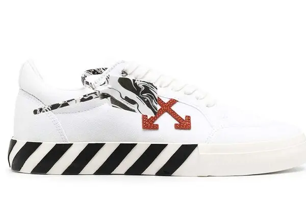 Off-White Off Vulc Low Arrow Sneakers - White/red