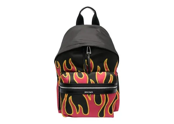 Palm Angels Flames Print Backpack