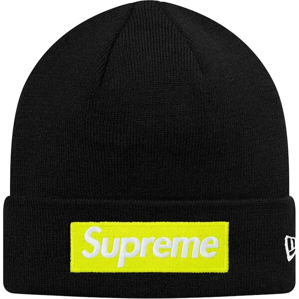 Supreme New Era Box Logo Beanie Fw17 - Black