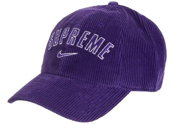 Supreme Nike Arc Corduroy 6-panel Cap - Purple