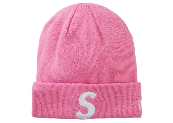 Supreme New Era S Logo Beanie - Pink