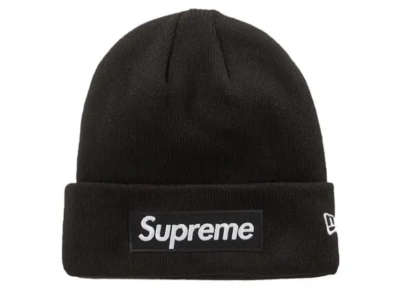 Supreme New Era Box Logo Beanie Fw23 - Black