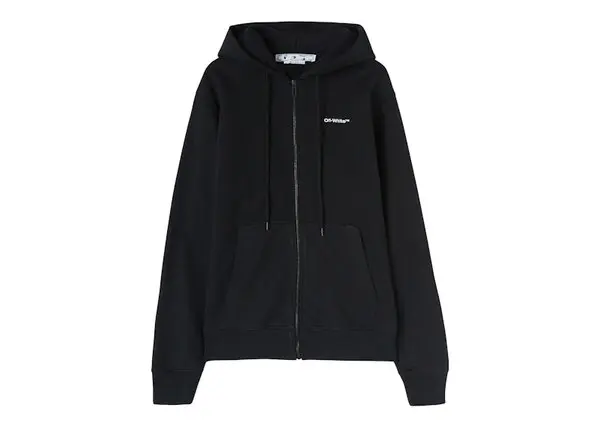 Off-White Diagonal Slim Zip Hoodie