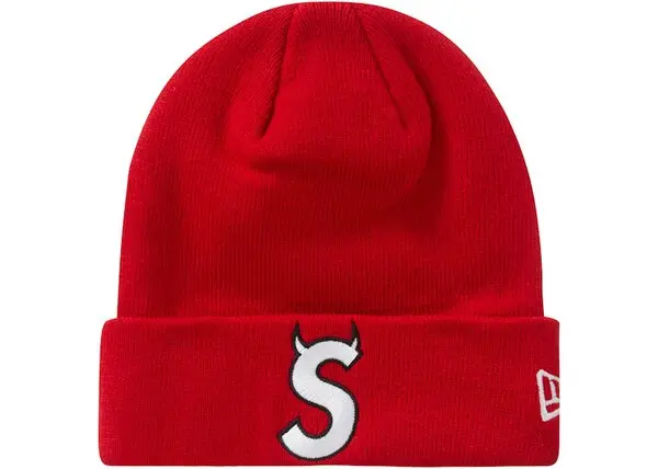 Supreme S Logo Beanie - Red