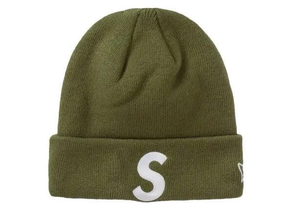 Supreme New Era S Logo Beanie - Olive