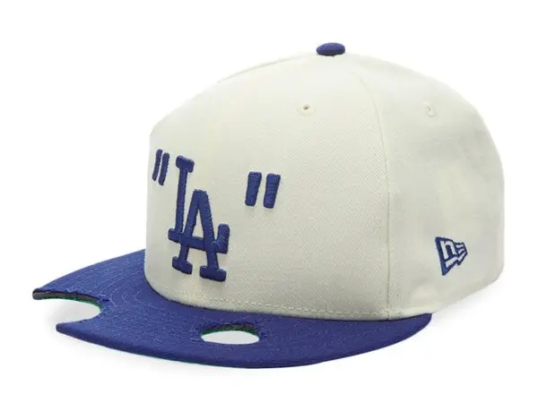 Off-White X Mlb Los Angeles Dodgers Cap - Cream/blue
