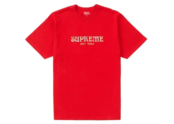 Supreme Nouveau Logo Tee Shirt - Red