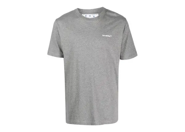 Off-White Off Off Wave Outl Diag Slim Short Sleeve Tee Shirtin