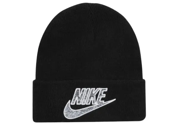 Supreme Nike Snakeskin Beanie - Black
