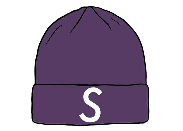 Supreme New Era Swarovski S Logo Beanie - Purple