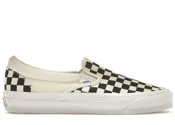 VANS Vault Classic Slip-on Sneakers - Checkerboard/black/white