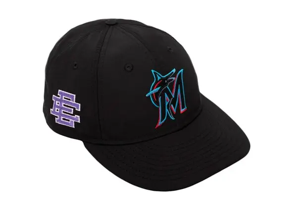 ERIC EMANUEL Ee Retro Crown Marlins Cap - Black/purple