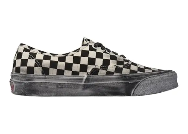 VANS Vault Og Authentic Lx Stressed Checkerboardin Sneakers - Black/white