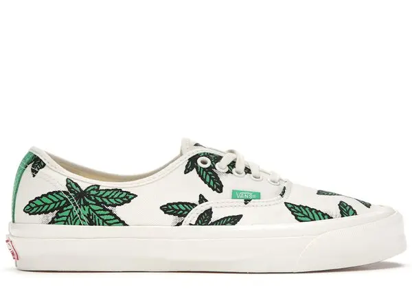 VANS Ua Og Authentic Lx Sweet Leafin Sneakers - White/green