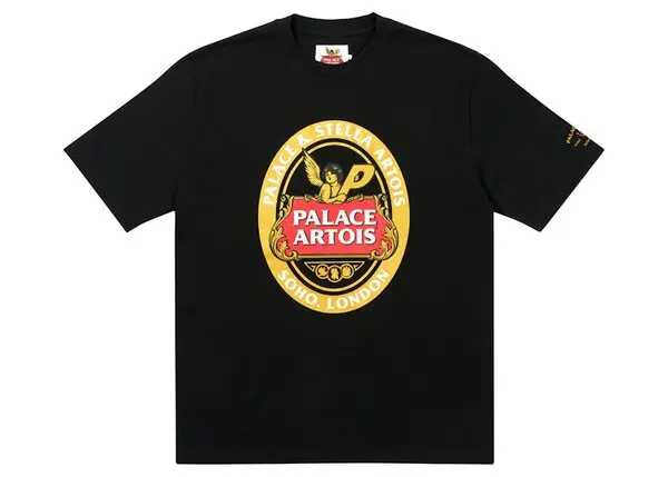 PALACE X Stella Artois Coaster T-shirt - Black