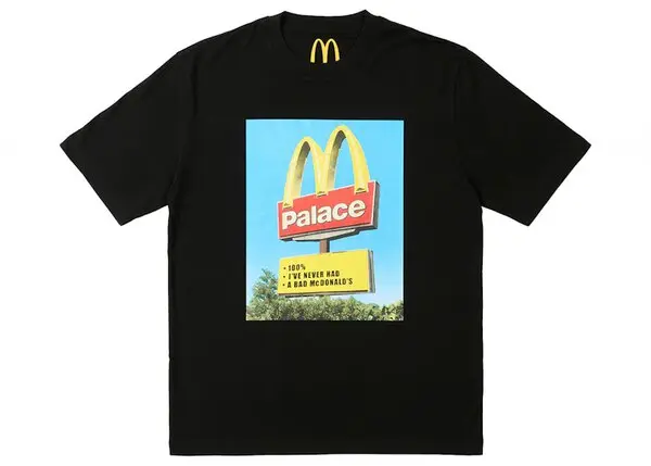 PALACE X Mcdonald's Sign T-shirt - Black