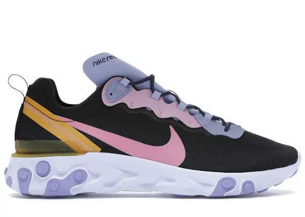 Nike React Element 55 - Black/light Thistle/pollen Rise