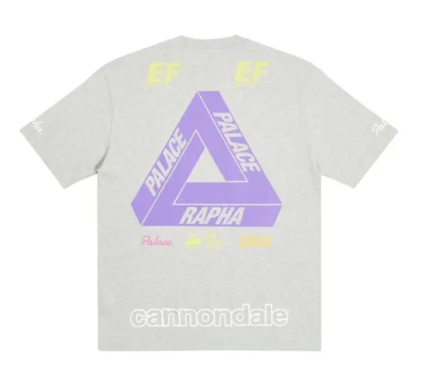 PALACE X Rapha Off Bike T-shirt - Grey Marl