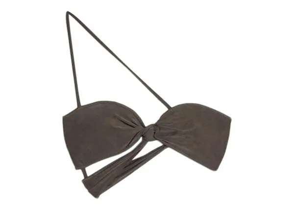 Jacquemus Le Bandeau Espelho Asymmetric Twisted Top - Brown