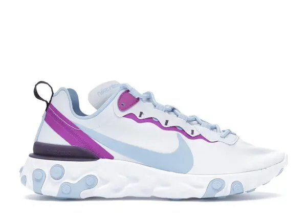 Nike React Element 55 - Football Grey/hyper Violet/grand Purple