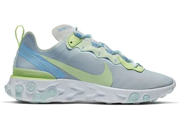 Nike React Element 55 Sneakers - White/barely Volt/teal Tint