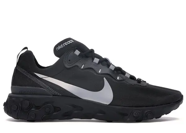 Nike React Element 55 Reflectin Sneakers - Black/anthracite