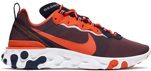 Nike React Element 55 Sneakers - Marine/white/university Orange