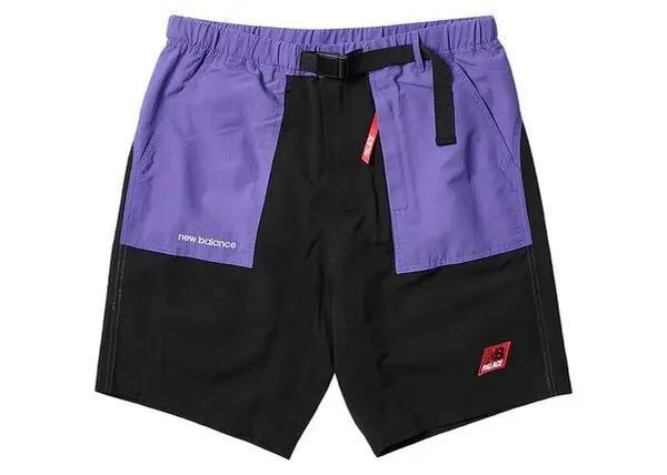PALACE X New Balance Nylon Trail Short - Black/purple
