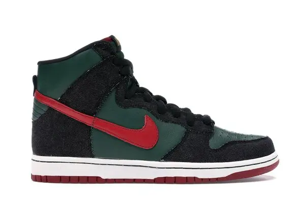 Nike Dunk High Resn Sneakers - Deep Forest/paprika