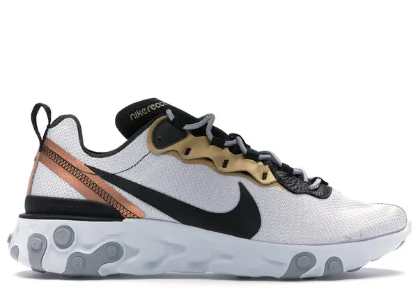 Nike React Element 55 Sneakers - Pure Platinum/black