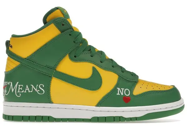 Nike Dunk High Supreme Any Means - Varsity Maize/pine Green/white