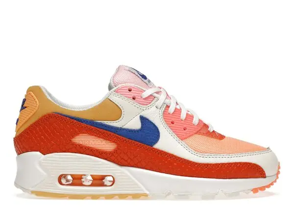 Nike Air Max 90 Sneakers - Campfire Orange/racer Blue/sail
