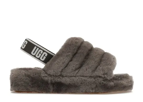 UGG Fluff Yeah Slide - Charcoal